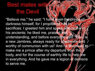 Angels and demons- St Cyprian and St Justina, | PPTX