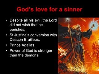 Angels and demons- St Cyprian and St Justina, | PPT