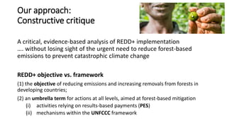Transforming REDD+ Lessons and new direction | PPTX