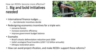 Transforming REDD+ Lessons and new direction | PPTX