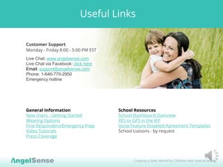 AngelSense Overview 2019 | PPTX | Special Needs Kids | Parenting