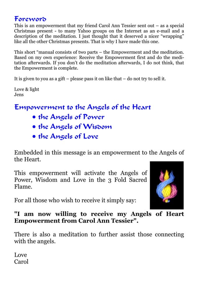Angels heart empowerment | PDF | Spirituality | Religion & Spirituality
