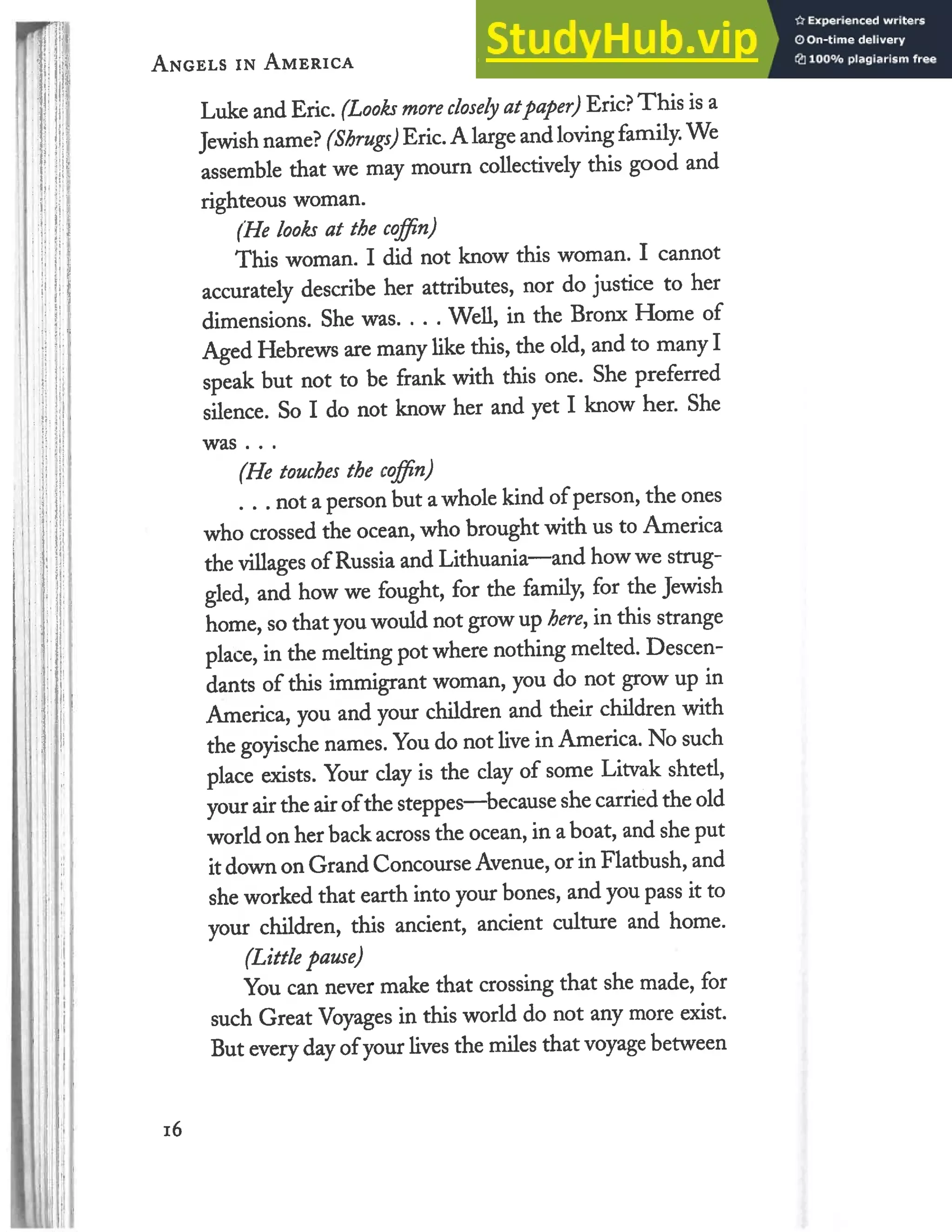 Angels In America Millenium Approaches Script | PDF