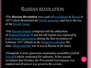 Socialism in Europe and the Russian revolution | PPTX