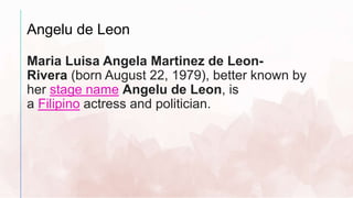 Angelu DeLeon Life, Biography, Singing Career, Showbiz and Political ...