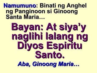 Angelus tagalog | PPT