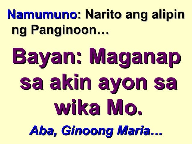 Angelus tagalog | PPT