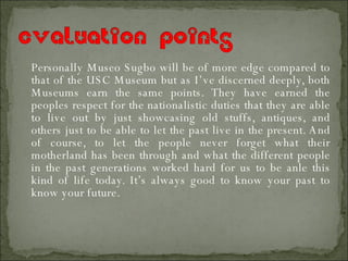 museum evaluation | PPT