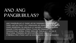 Ang Epekto Ng Pambubulas (Bullying) ESP8 | PDF