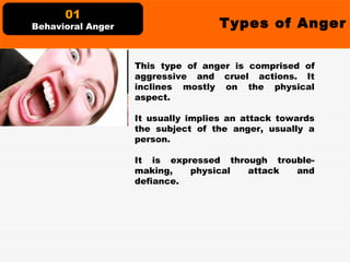 Types Of Anger Disorders