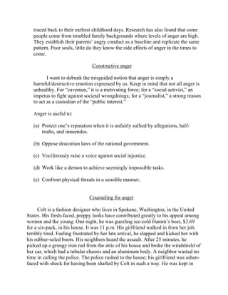 Anger | PDF