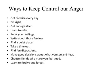 Anger management | PPTX