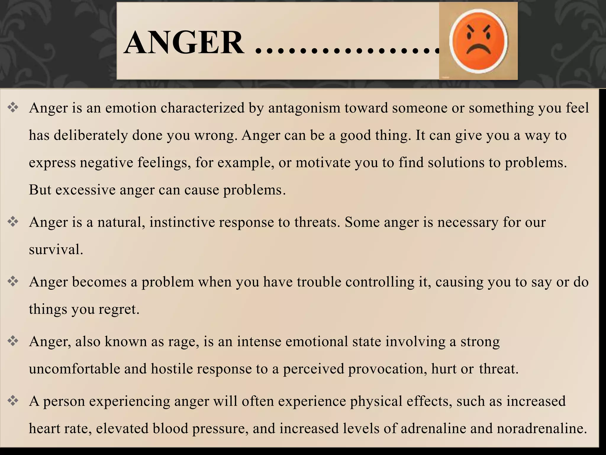 Anger | PPTX