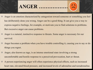Anger | PPTX | First Aid | Injuries