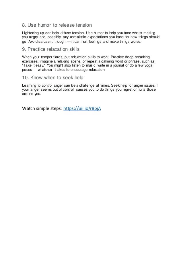 Manage Your Anger | DOCX