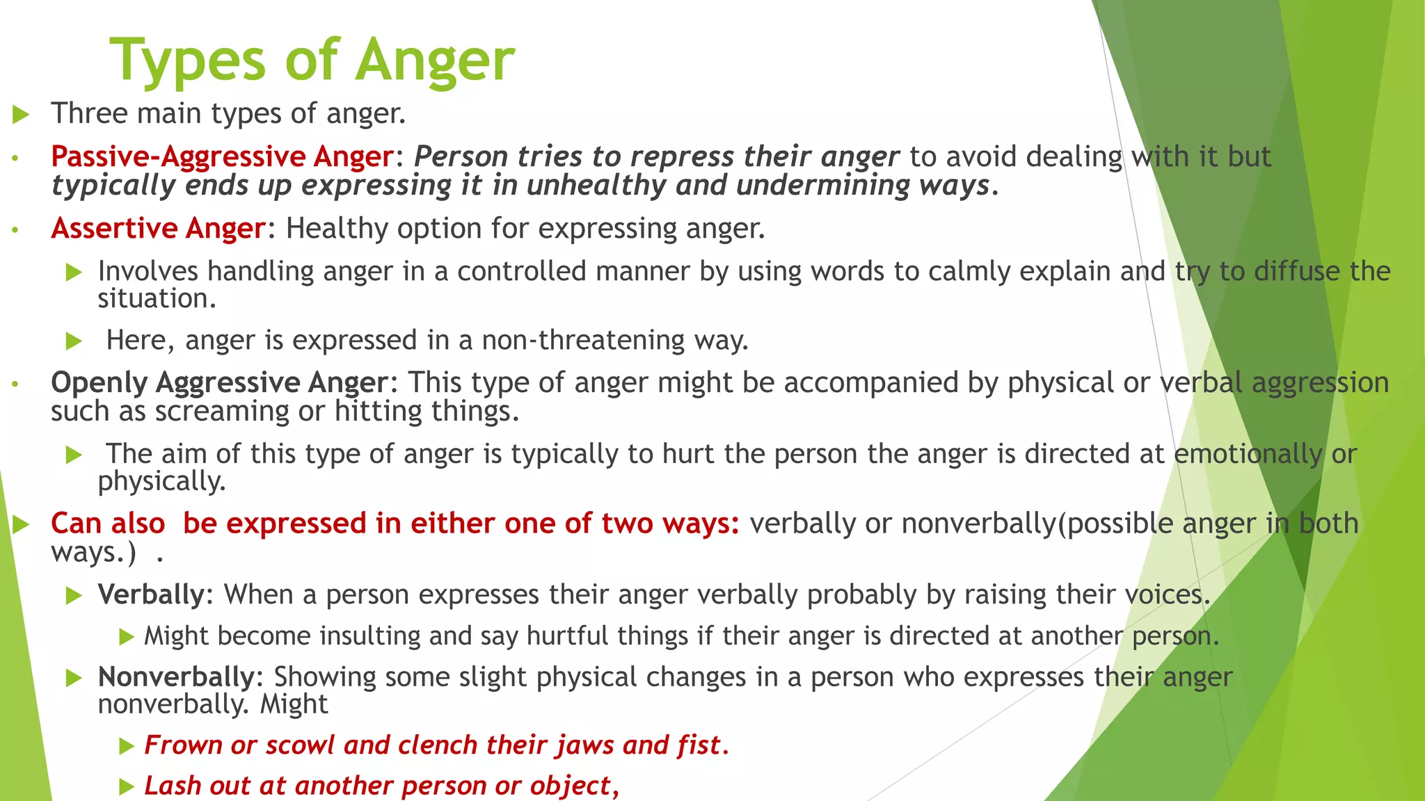 Understanding Anger.pptx | First Aid | Injuries