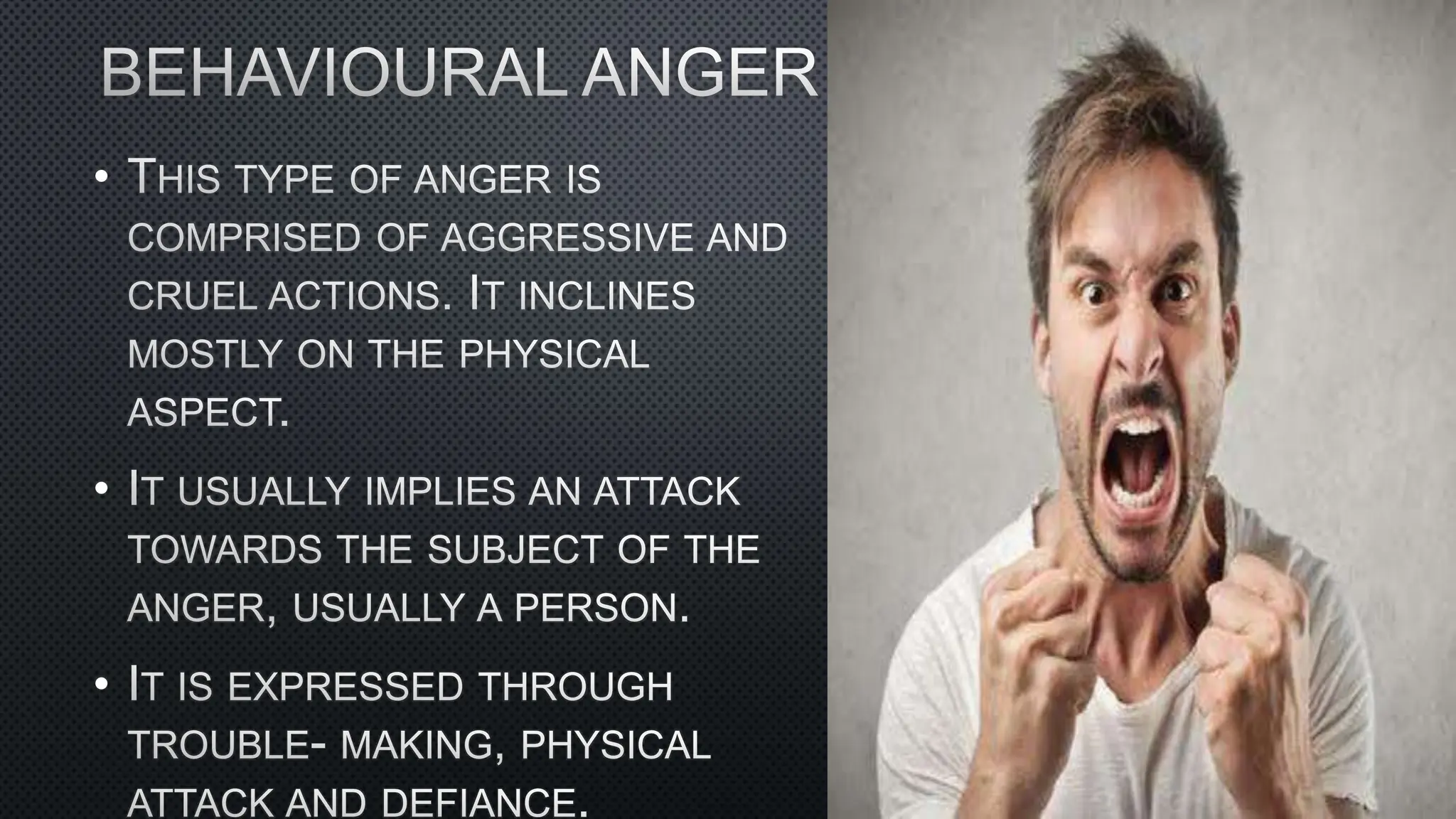 Anger - PSYCHOLOGICAL DEFINITION, ANGER & DEPRESSION, CLASSIFICATION OF ...