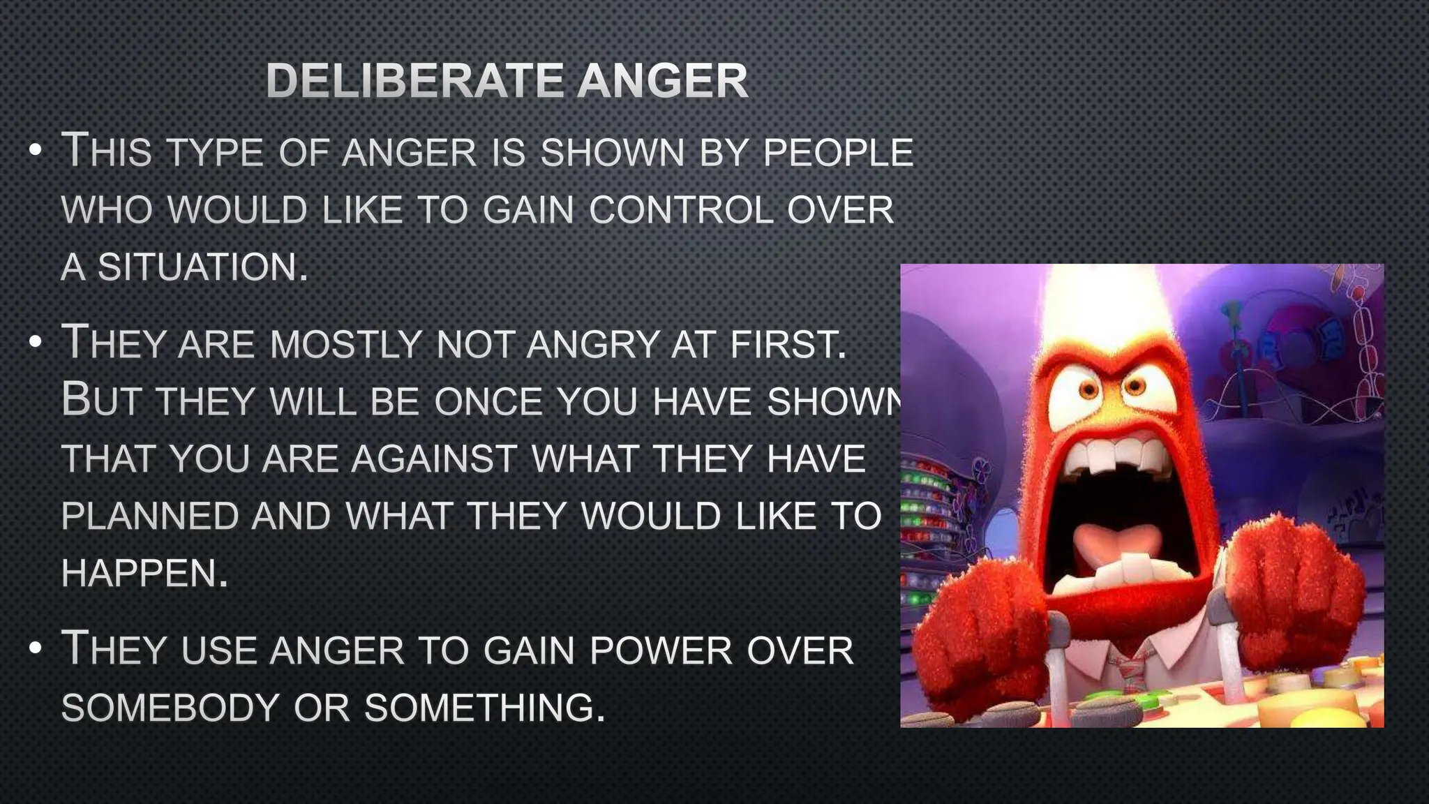 Anger - PSYCHOLOGICAL DEFINITION, ANGER & DEPRESSION, CLASSIFICATION OF ...