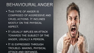 Anger - PSYCHOLOGICAL DEFINITION, ANGER & DEPRESSION, CLASSIFICATION OF ...