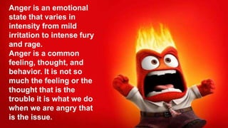 Anger - PSYCHOLOGICAL DEFINITION, ANGER & DEPRESSION, CLASSIFICATION OF ...