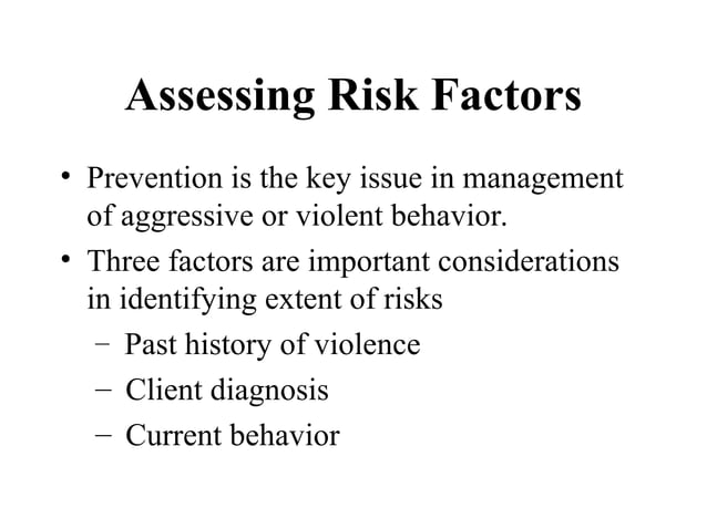 Anger and Aggression Management in psychiatric Mental Health Nursing | PPT