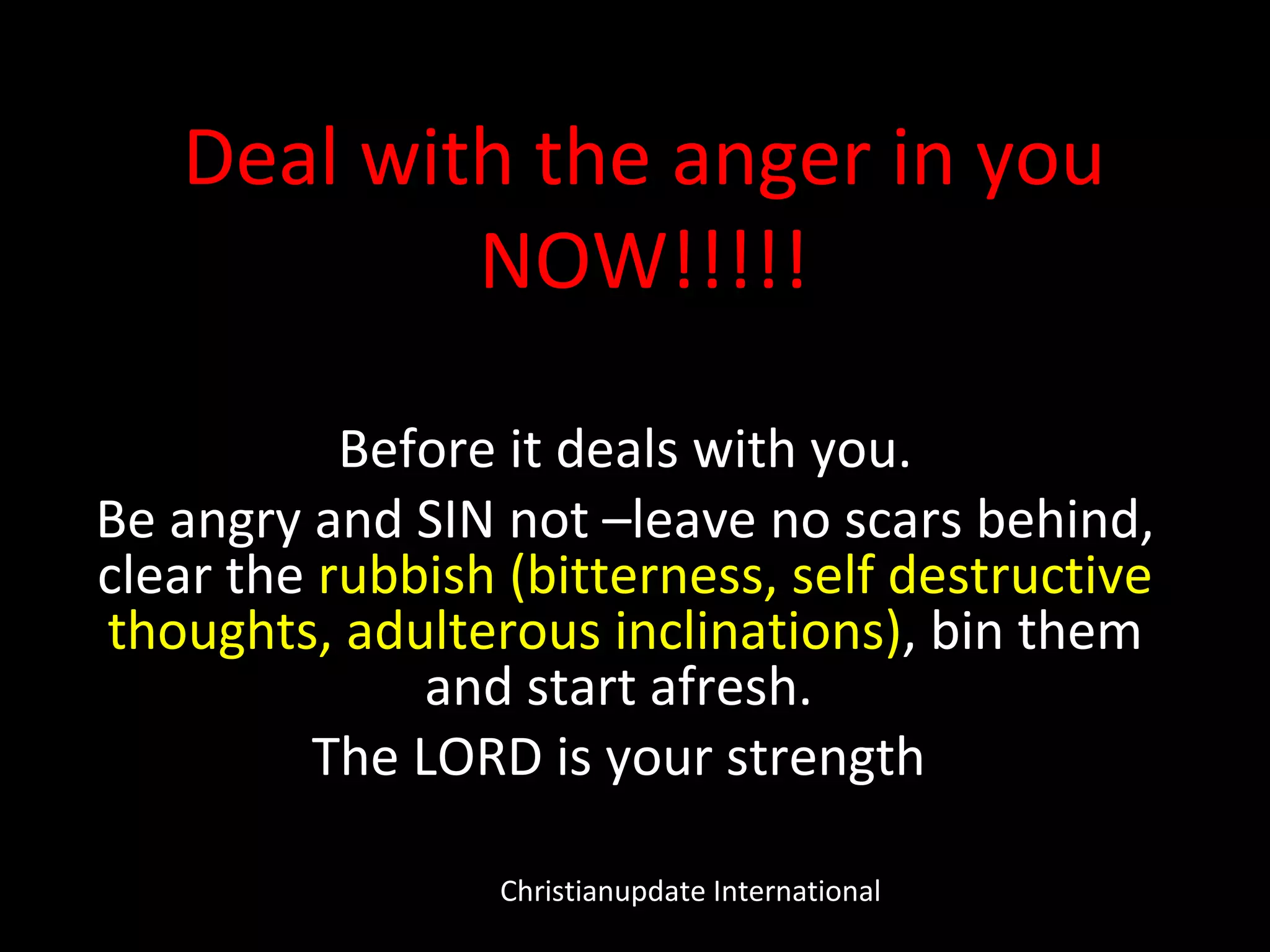 Anger Management In Marital Relationships Ppt