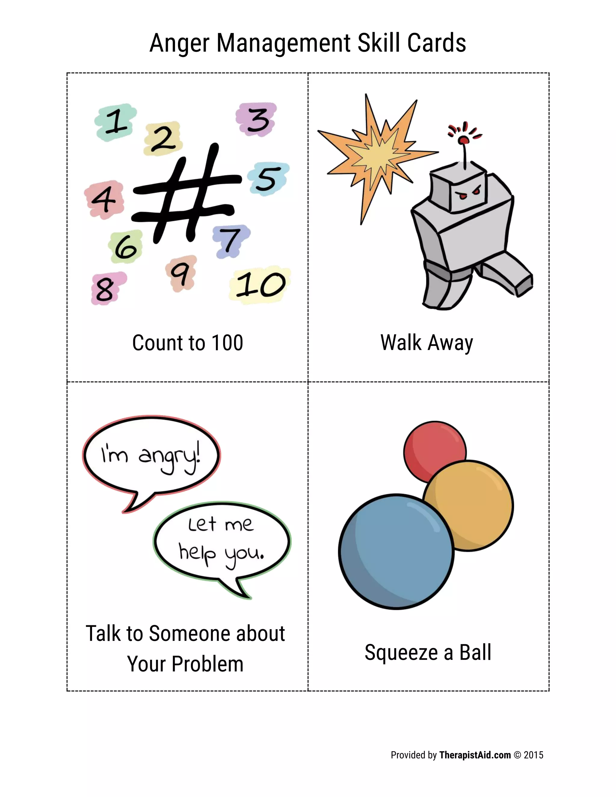 Anger management-skill-cards | PDF