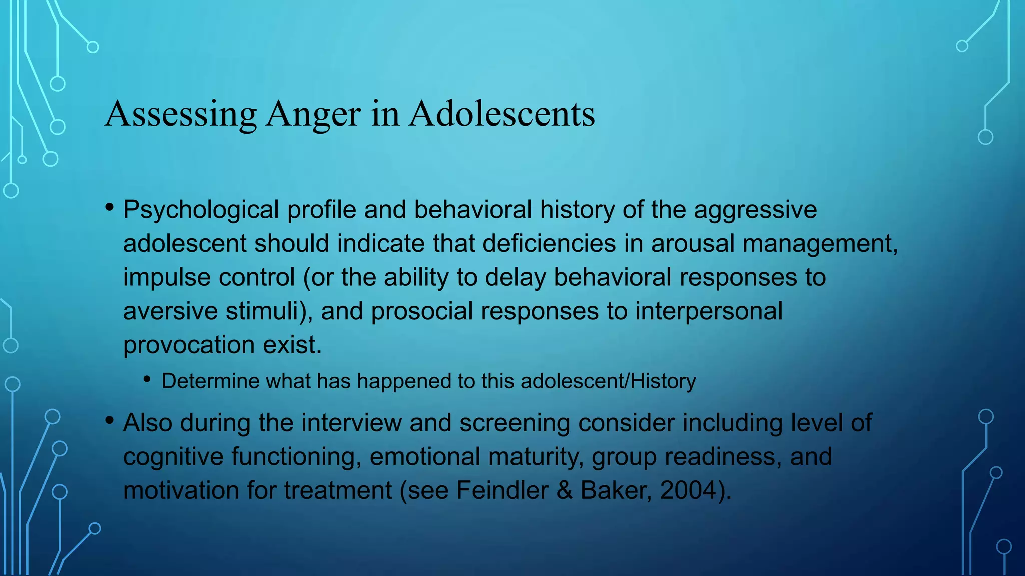 Anger and Adolescents | PPTX