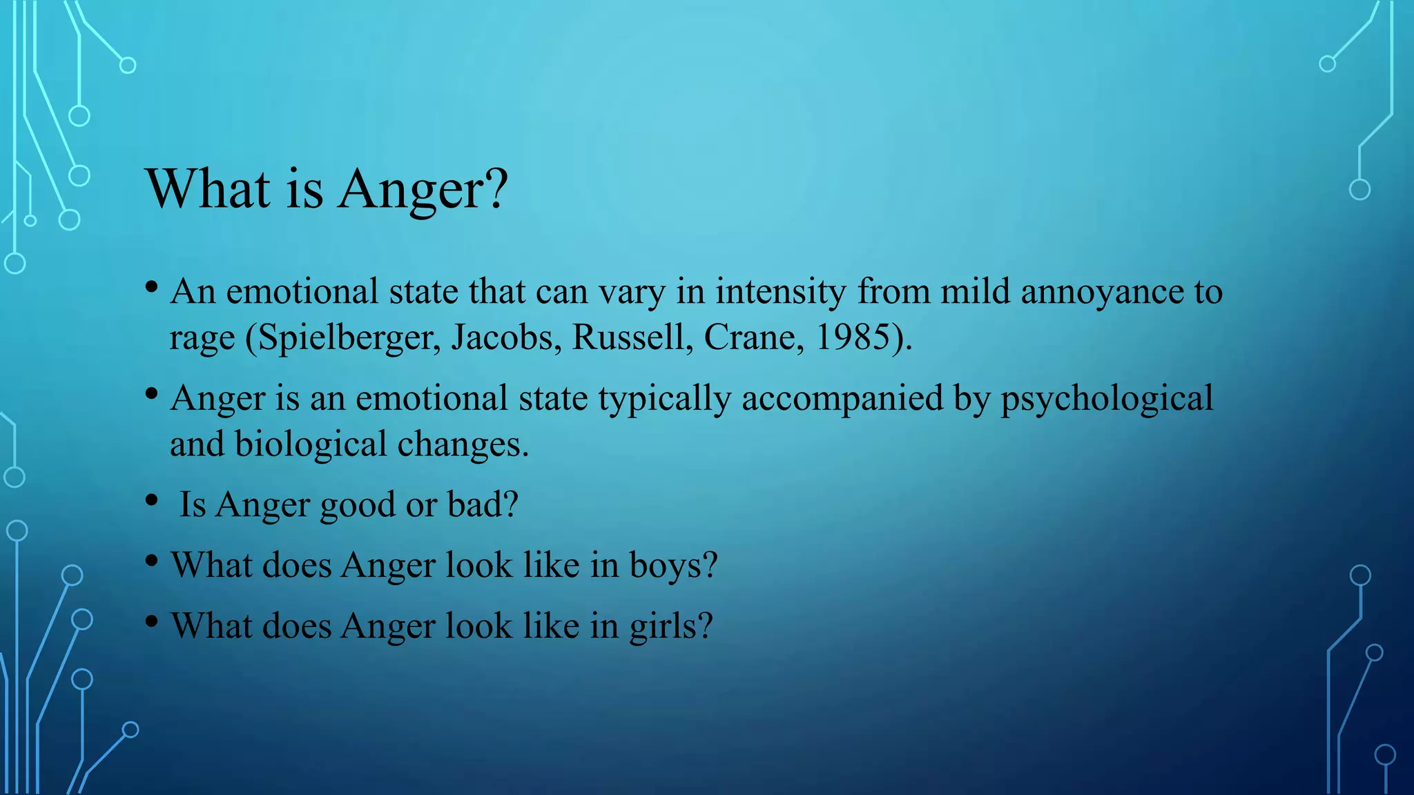 Anger and Adolescents | PPTX
