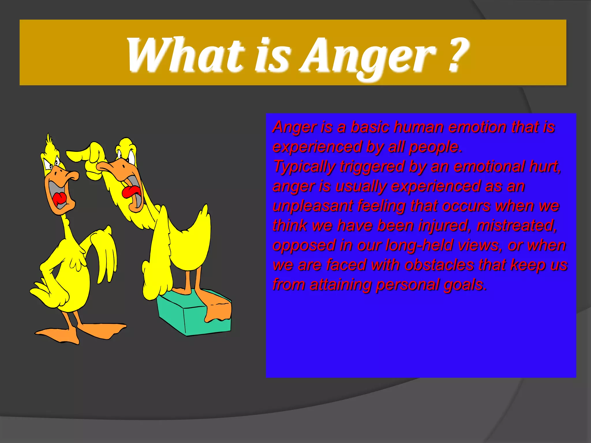 Anger and aggression ppt | PPTX