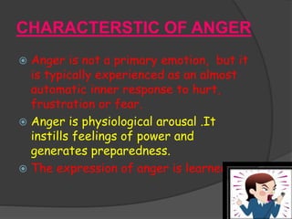 Anger and aggression ppt | PPTX