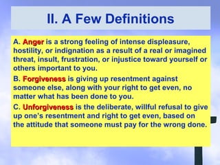Anger and forgiveness | PPT