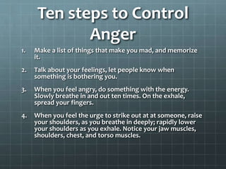Anger management in your daily healthy ife | PPT