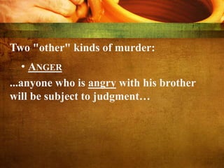 Anger & Contempt | PPTX | Christianity | Religion & Spirituality