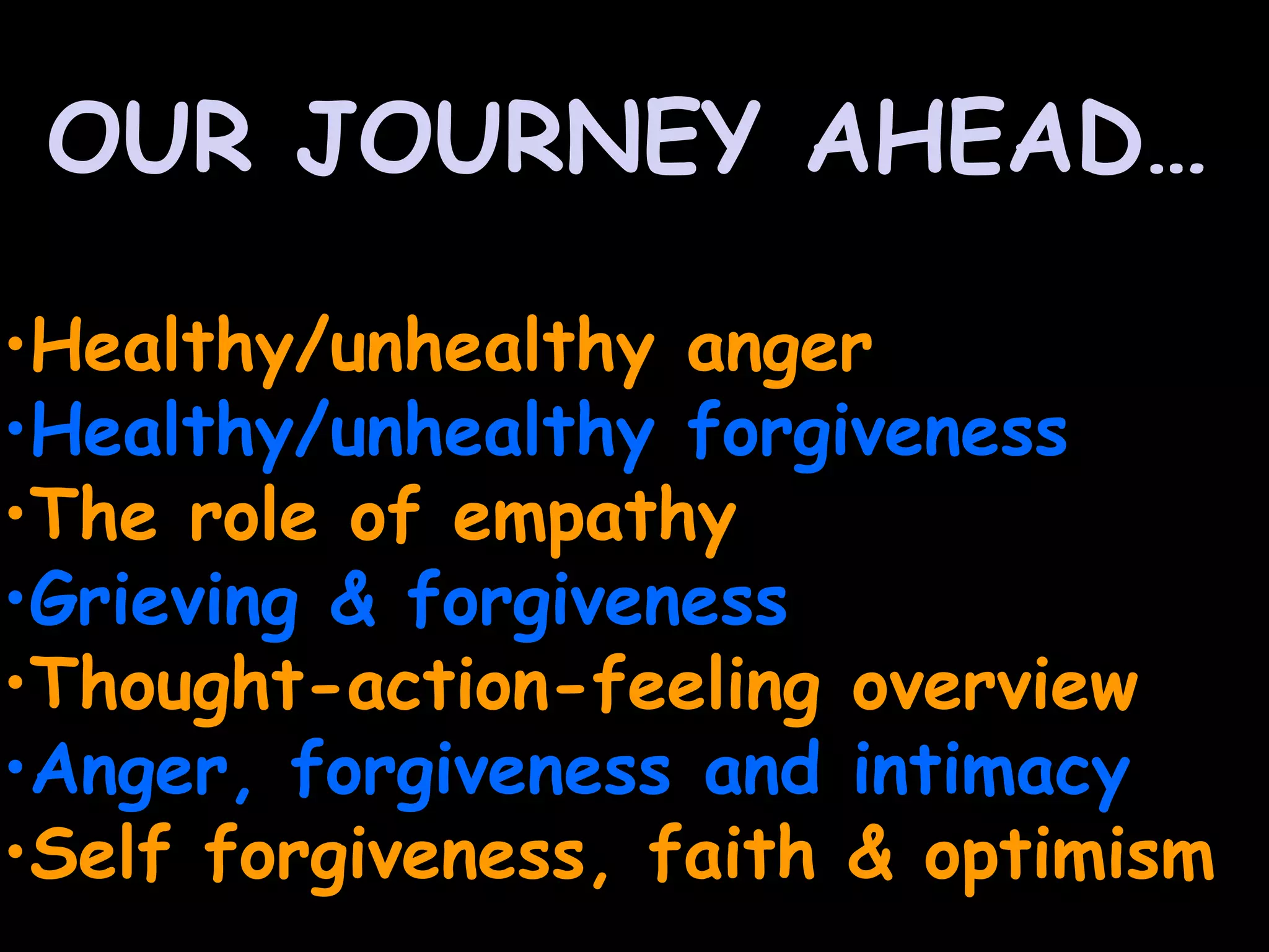 Love, Anger and Forgiveness | PPTX