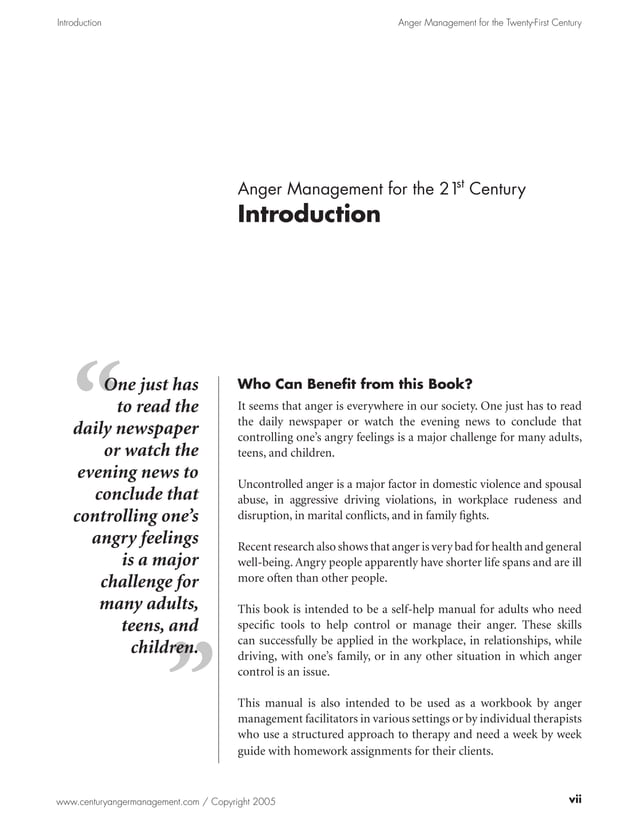 Anger management | PDF | Medical Health