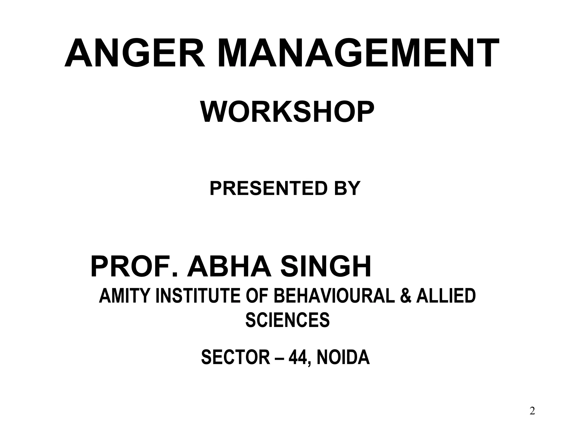 Anger Management | PPT