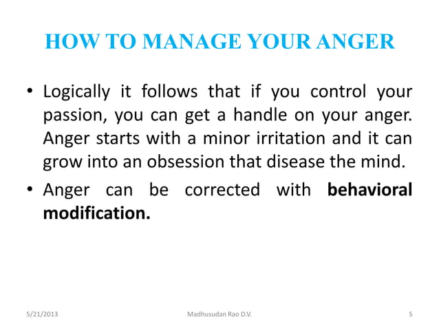 Anger man agement | PPT