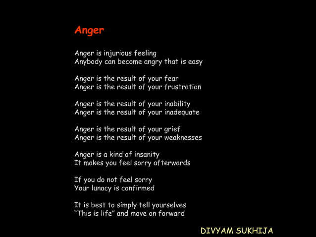 Anger management a speech | PPTX
