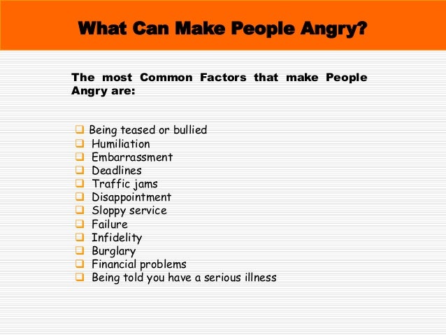 Anger management a speech