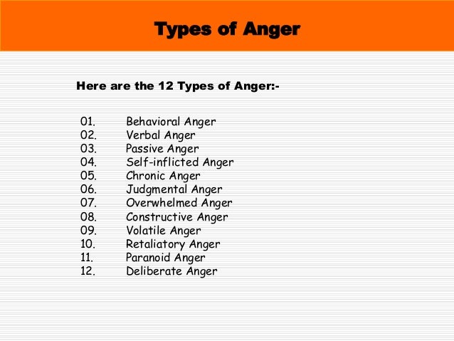 Anger management a speech