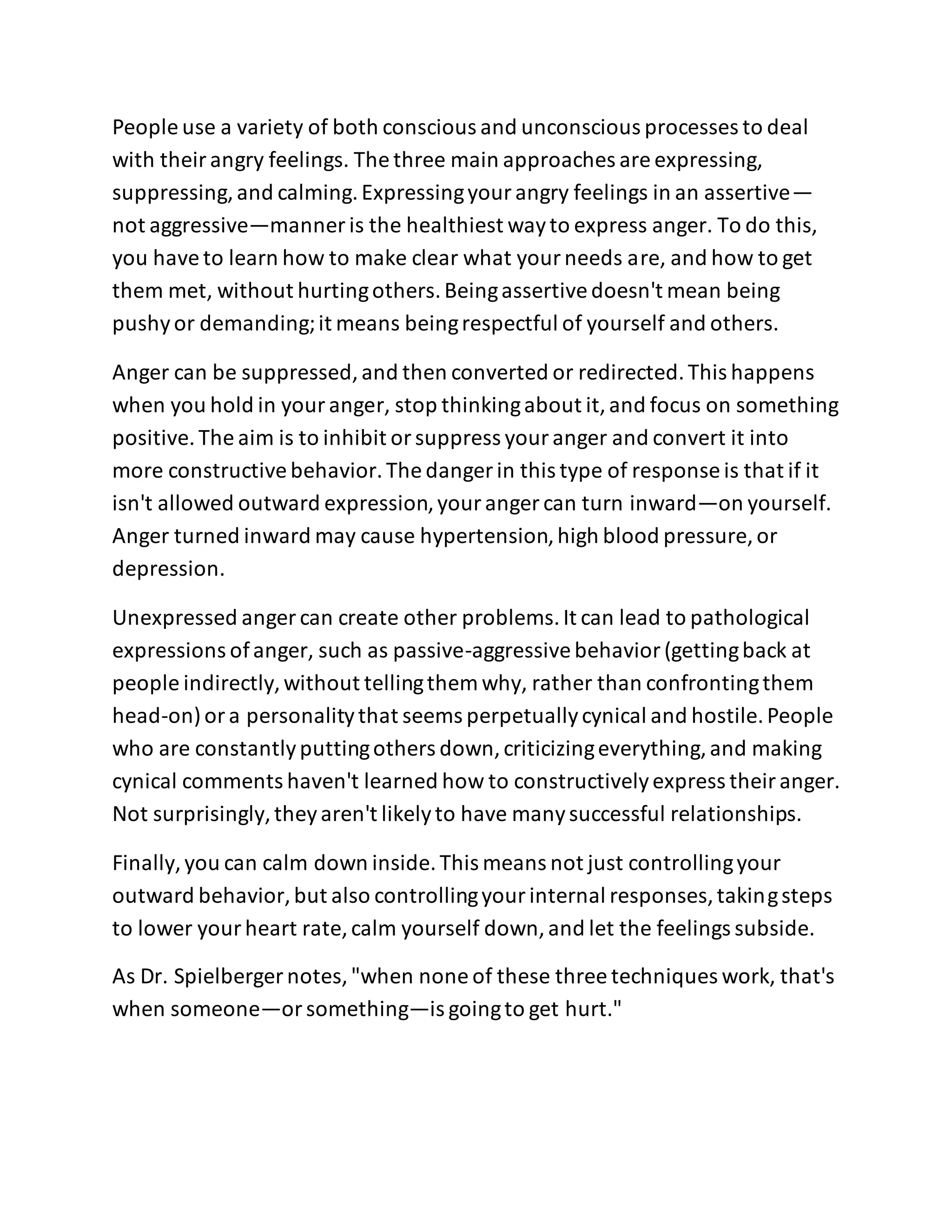 Anger management | DOCX
