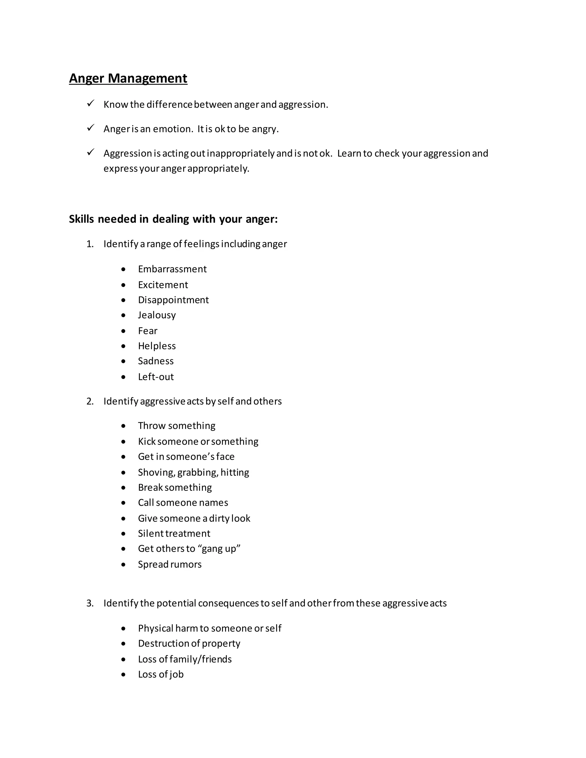 Anger management | PDF