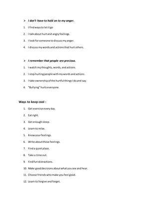 Anger management | PDF