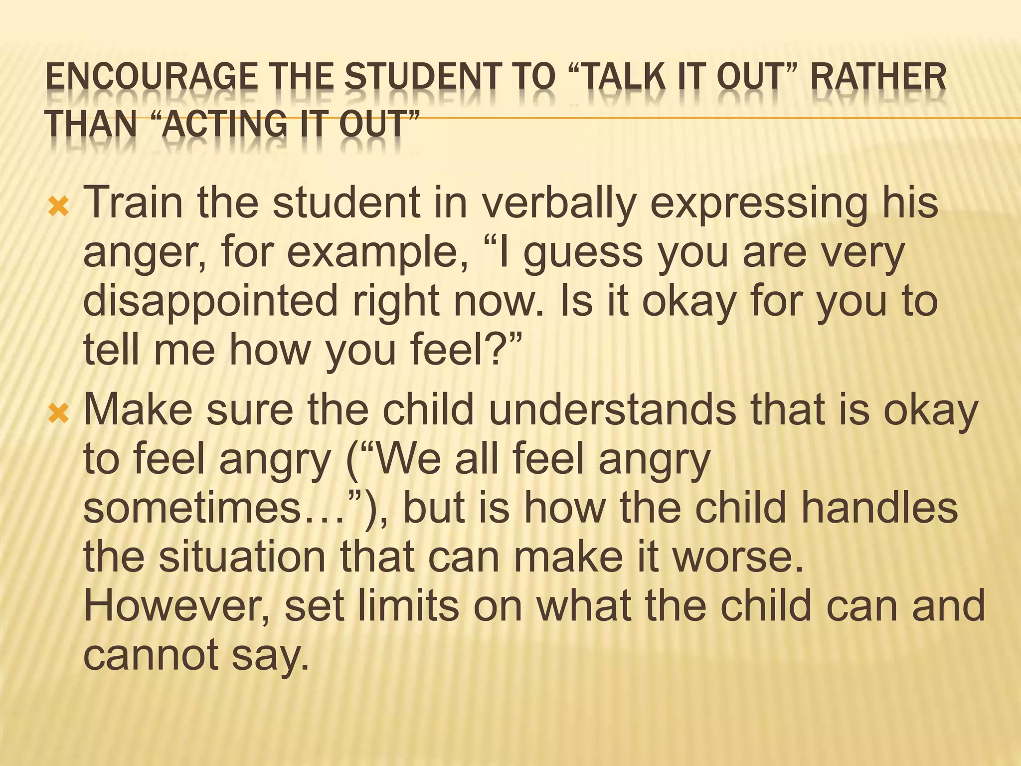 Anger Management for Children | PPTX