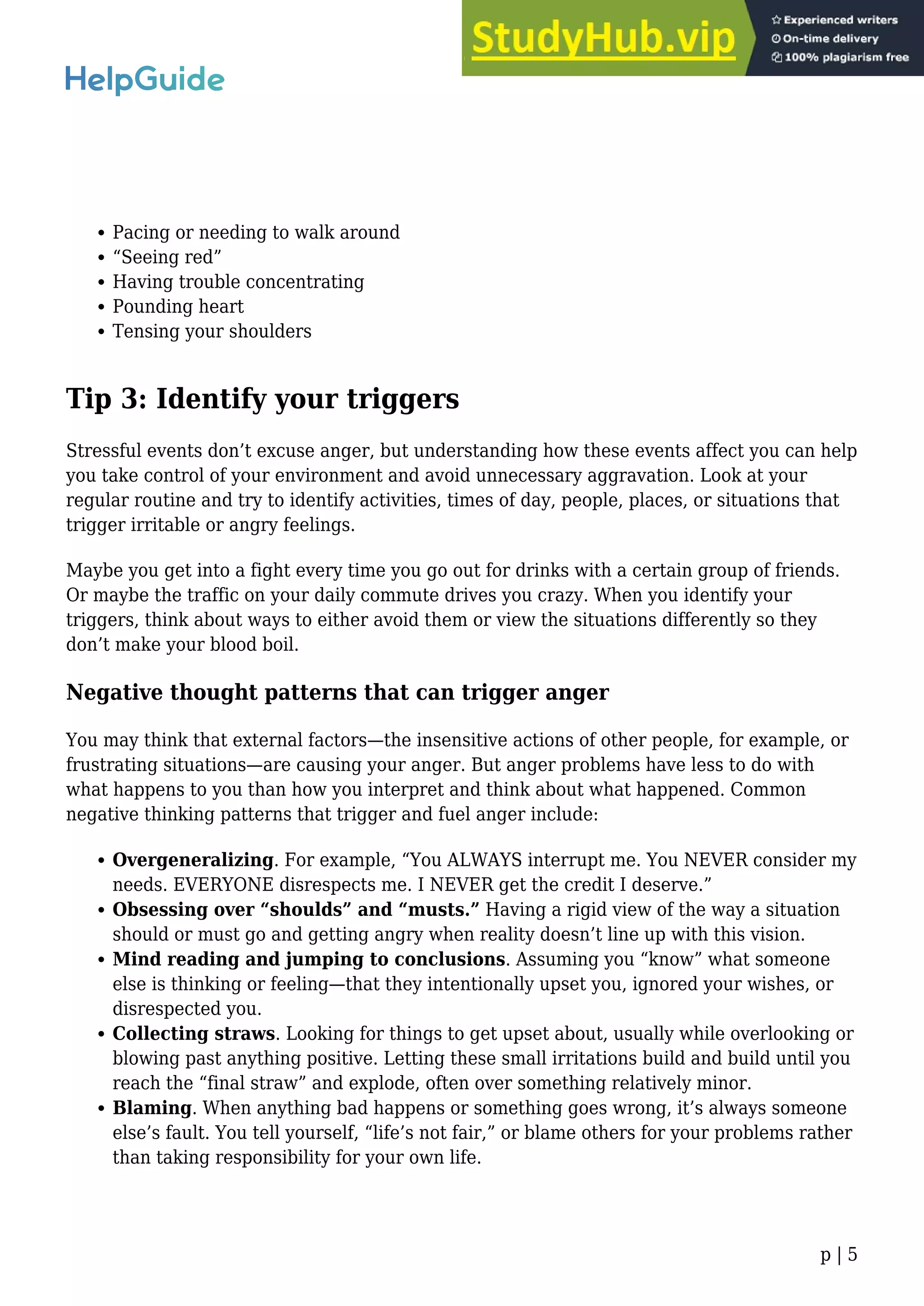 Anger Management | PDF | Mental Health | Diseases and Conditions