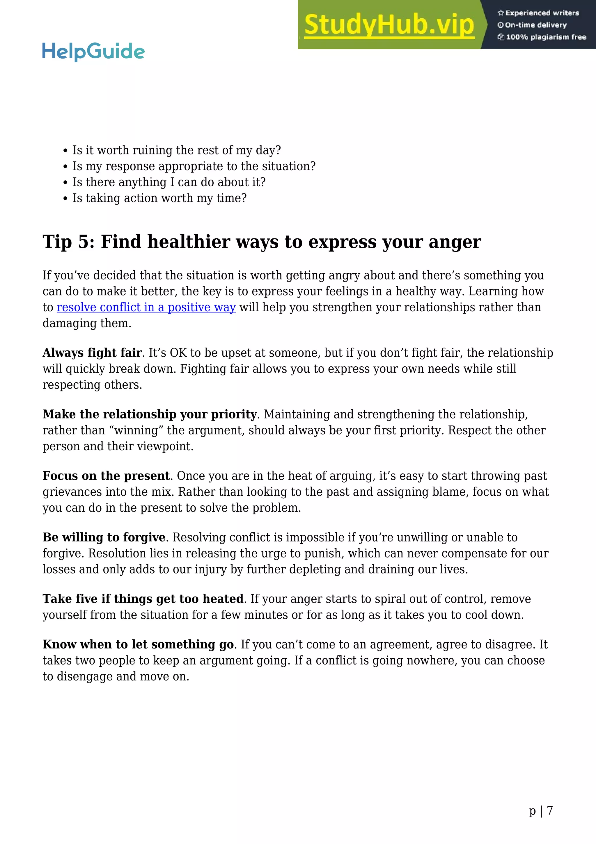 Anger Management | PDF | Mental Health | Diseases and Conditions