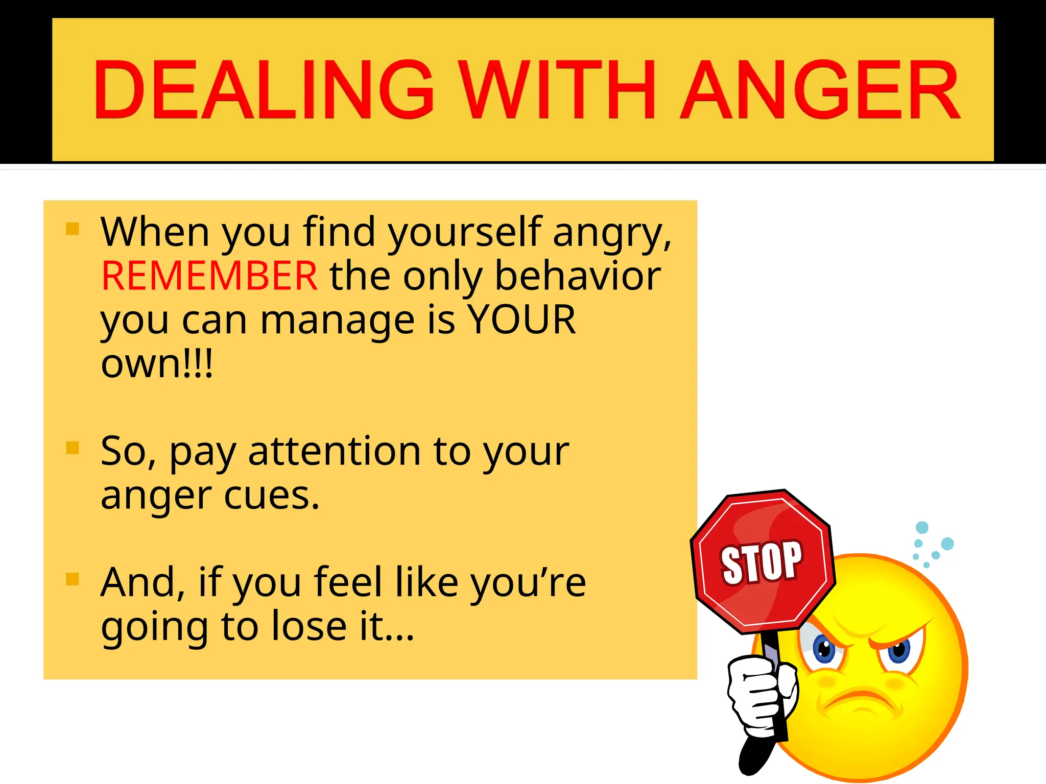 Anger Management: Understanding and Controlling Anger | PPT