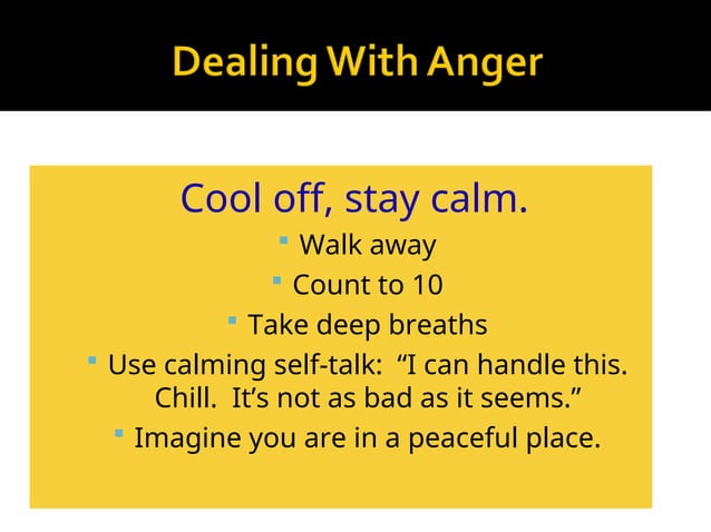 Anger Management: Understanding and Controlling Anger | PPT