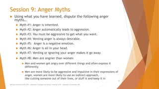 Anger management 9-12 Session Treatment Protocol | PPTX